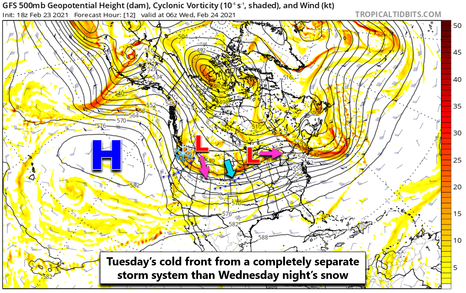 Tracking upslope snow Wednesday night, a big gradient expected (Updated ...